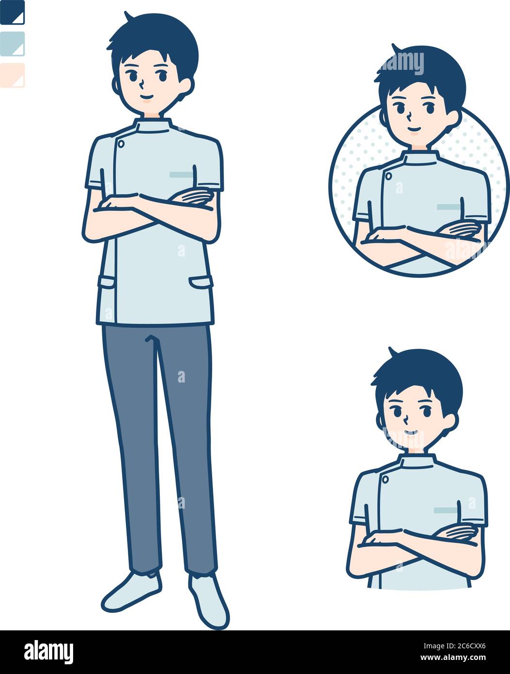 Relaxed pose Stock Vector Images - Alamy