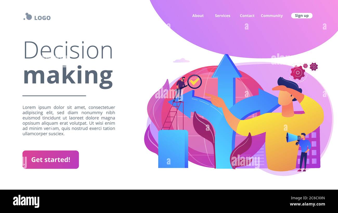 Life decision decision making Stock Vector Images - Alamy