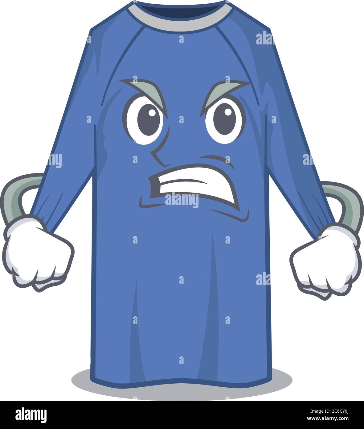 A cartoon picture of disposable clothes showing an angry face Stock ...