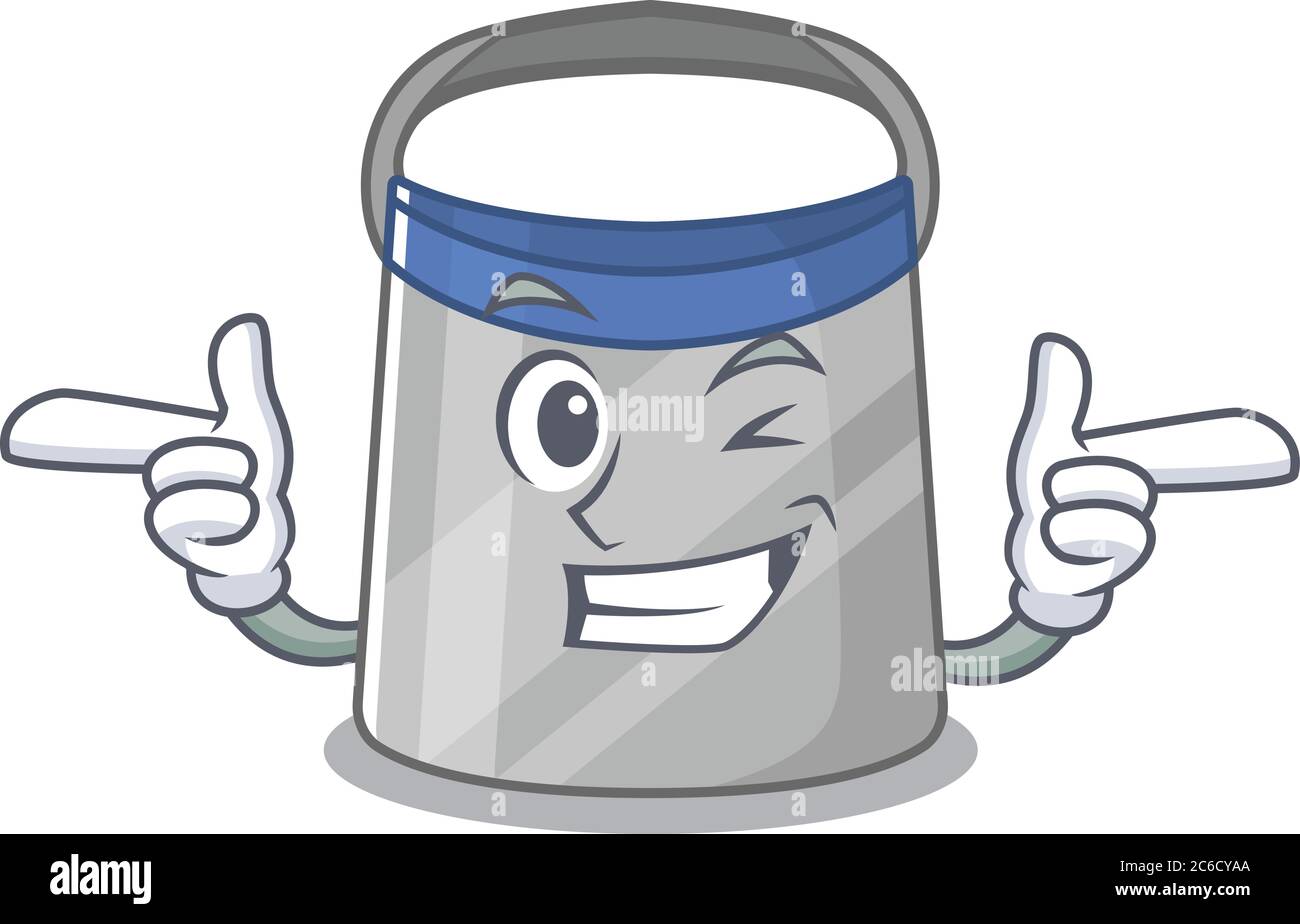 Cartoon design of face shield showing funny face with wink eye Stock ...