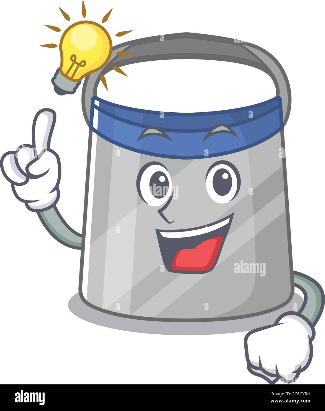 Mascot character of smart face shield has an idea gesture Stock Vector ...