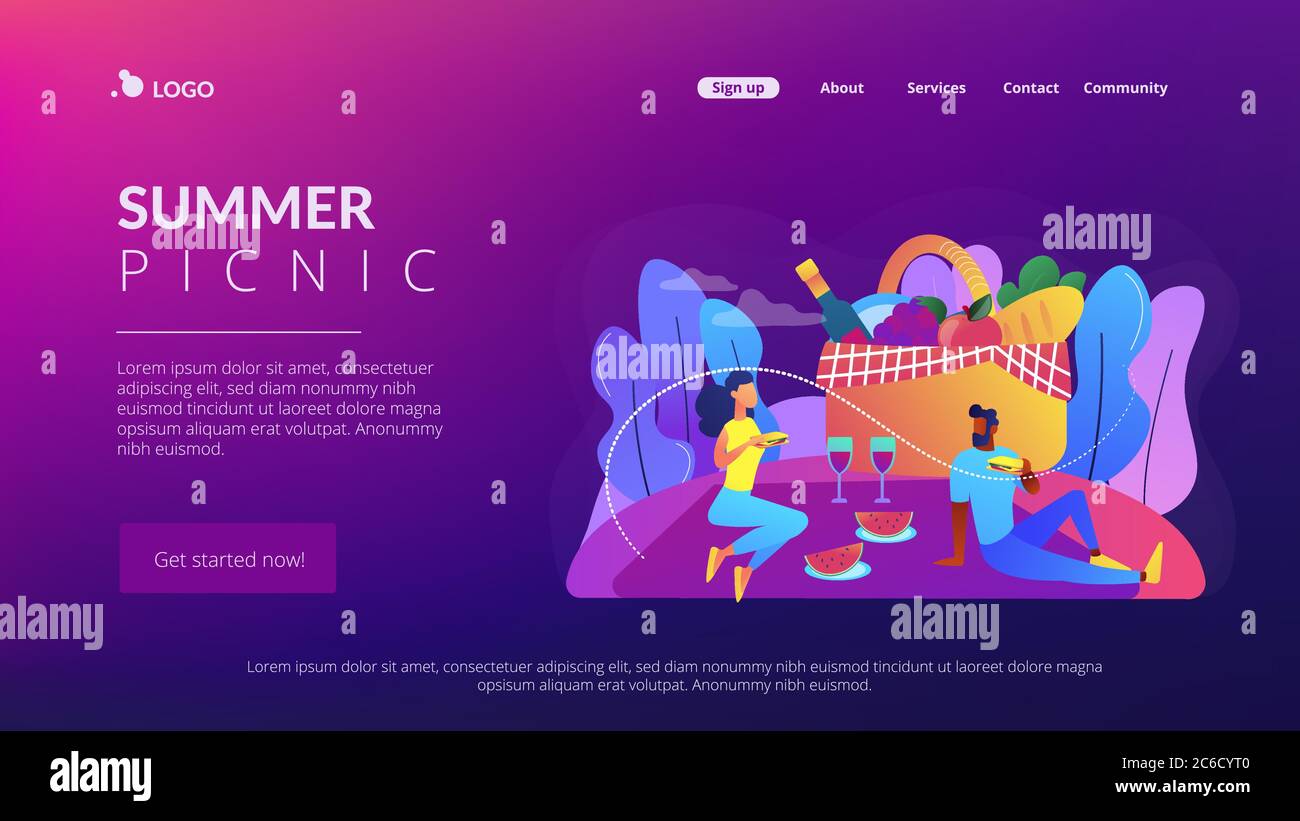 Picnic app Stock Vector Images - Alamy