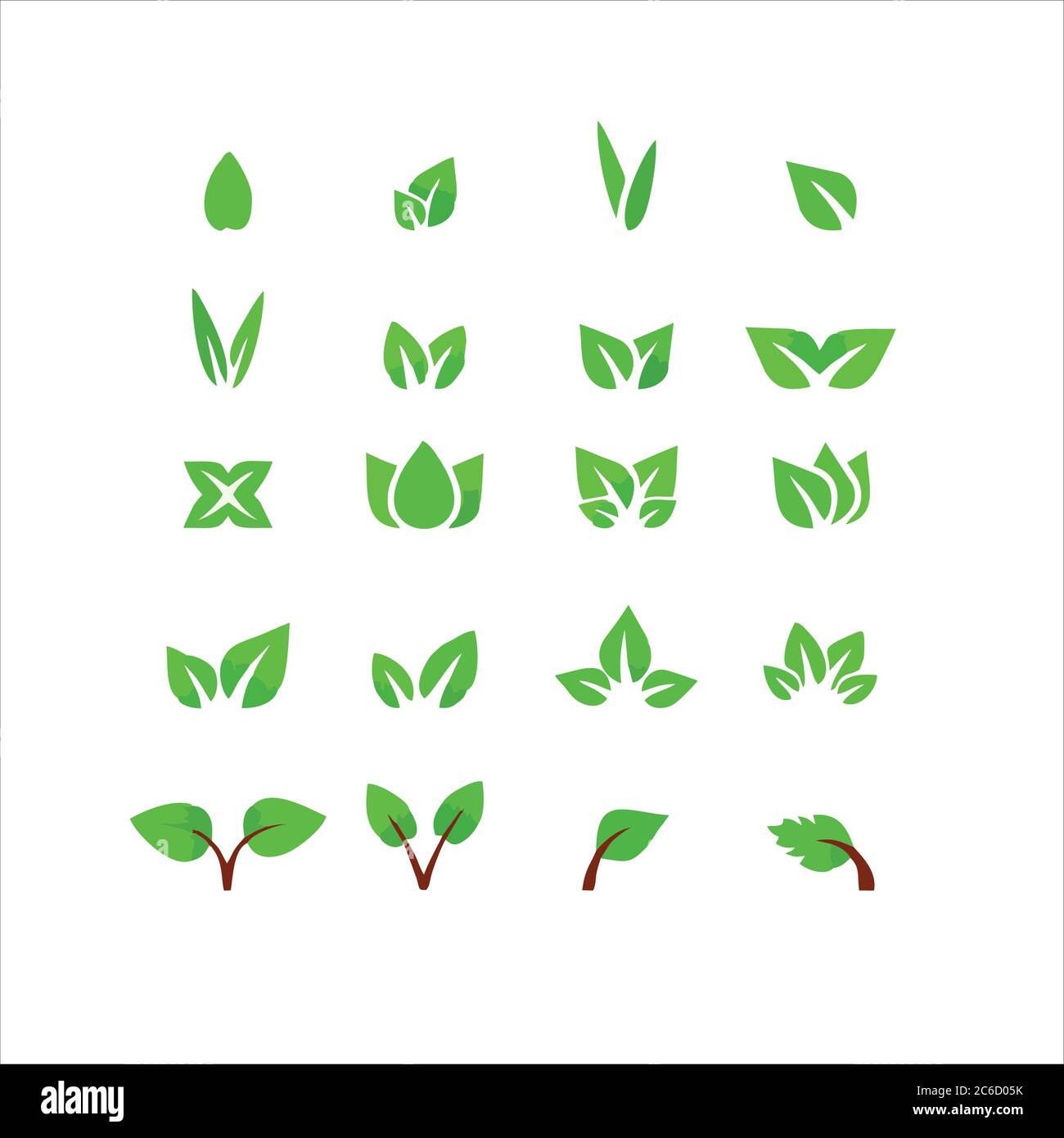 Green Power Energy Logo Design Element, Thunder Leaf Logo, Leaves icon ...