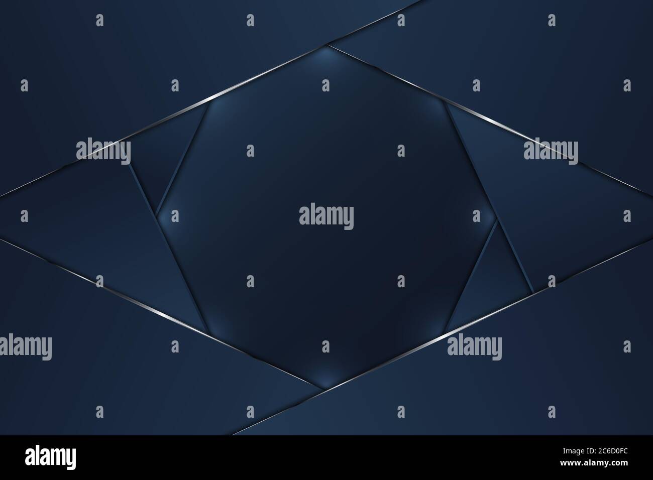 Metallic background.Luxury of blue and silver modern design.Dark space ...