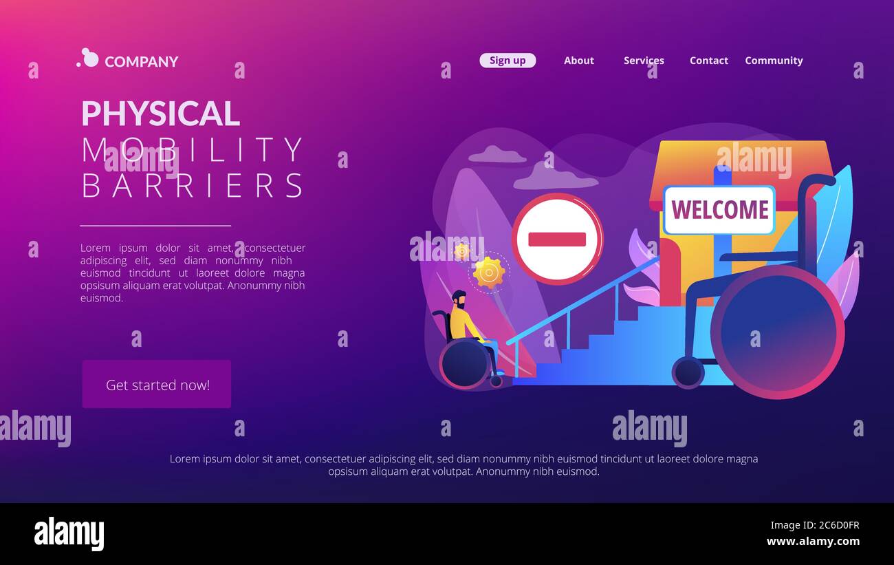Disabled inaccessible Stock Vector Images - Alamy
