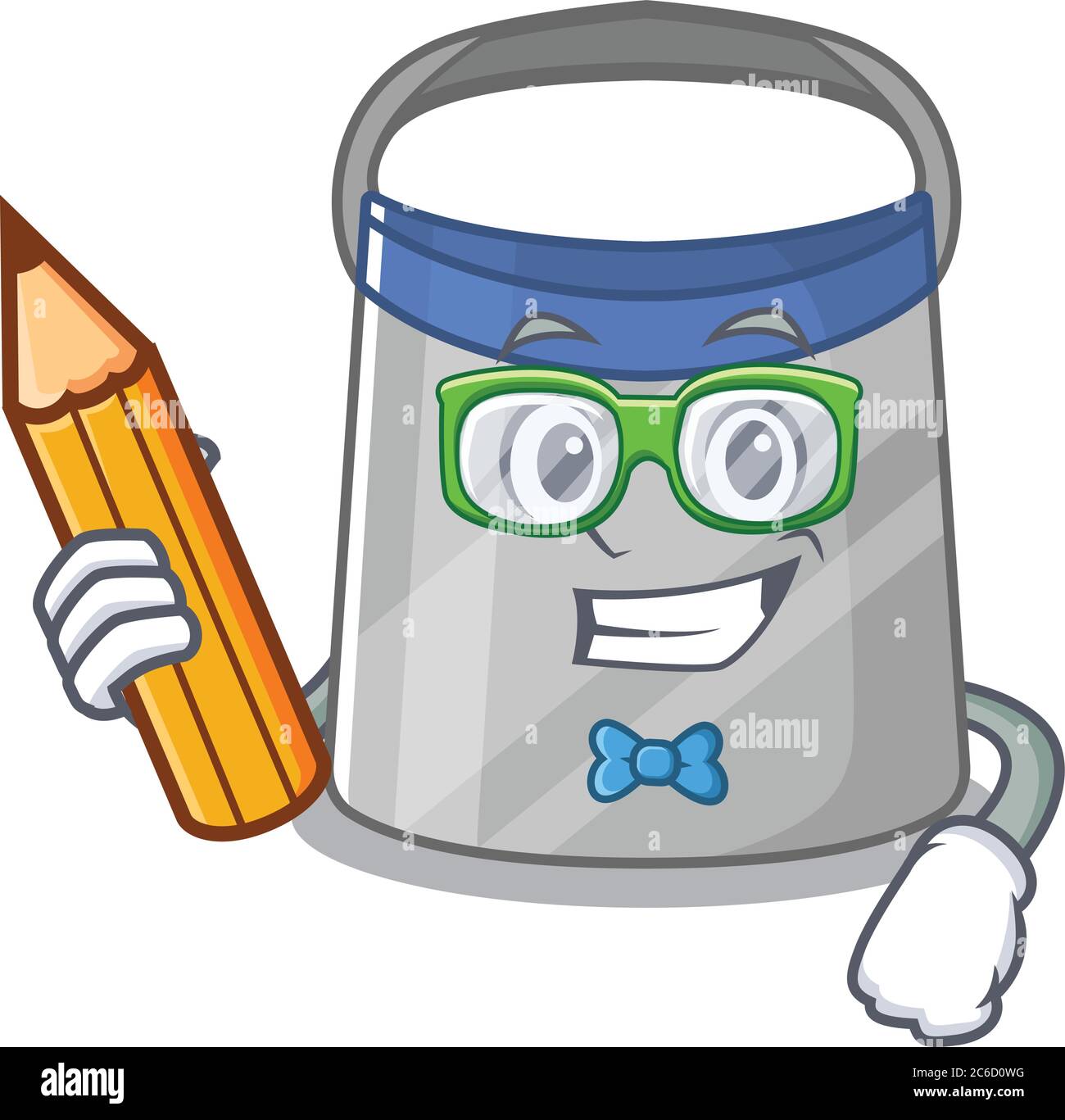 A clever student face shield cartoon character study at home Stock ...