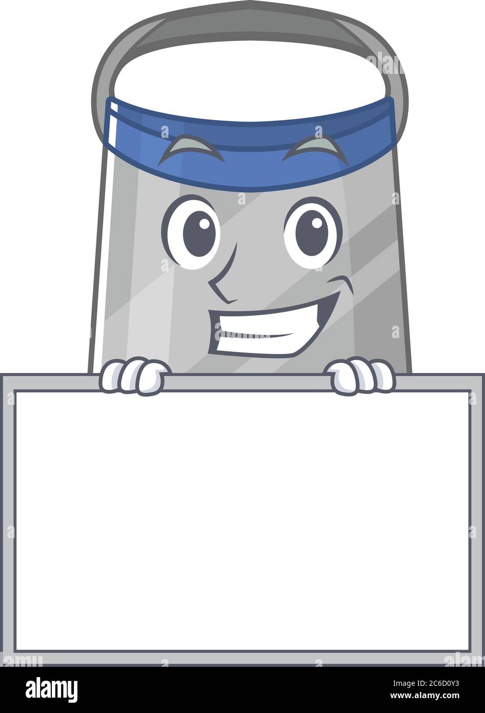 Face shield cartoon design style standing behind a board Stock Vector ...