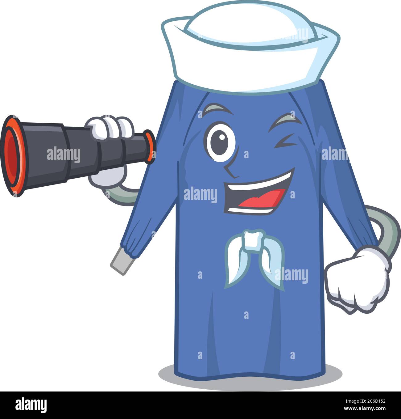 A cartoon picture of disposable clothes Sailor using binocular Stock ... A cartoon picture of disposable clothes Sailor using binocular Stock ...