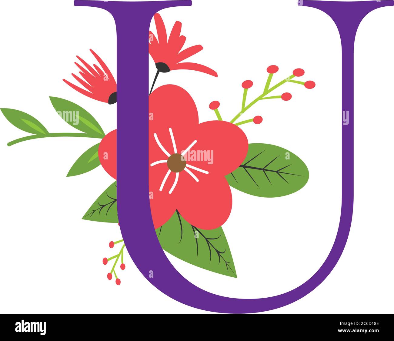 Foliate initial Stock Vector Images - Alamy