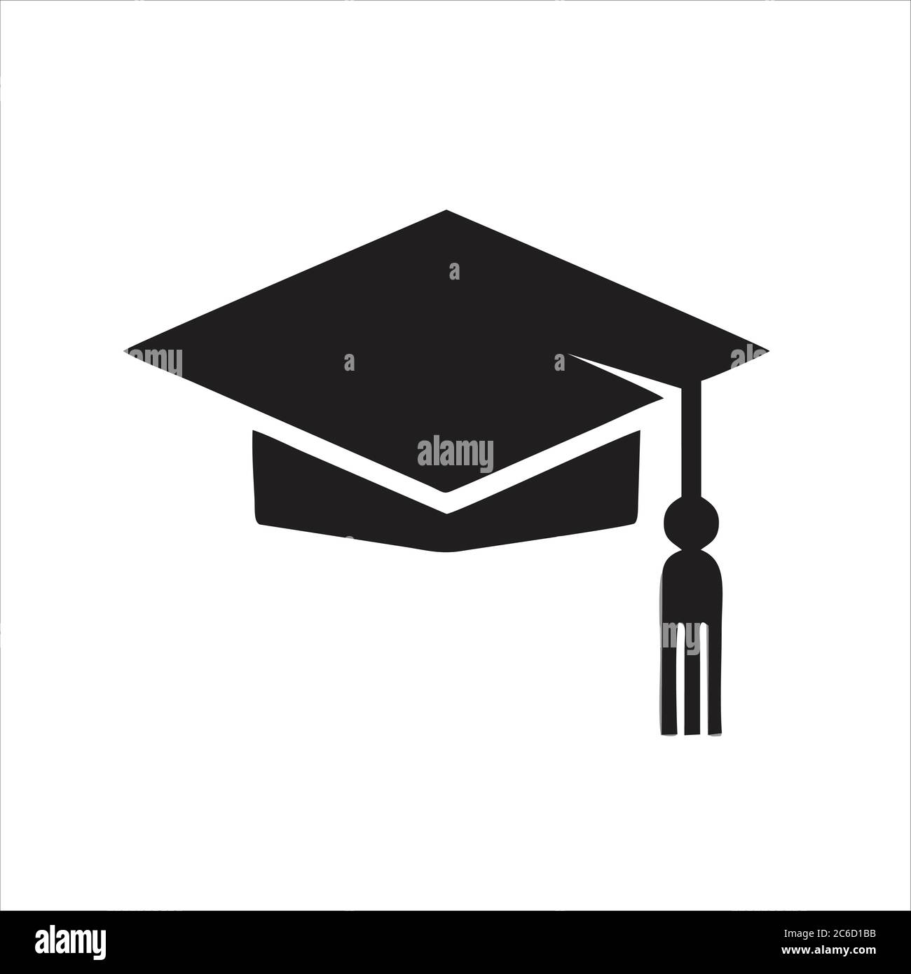 Graduation cap icon isolated on white background. Graduation cap icon ...