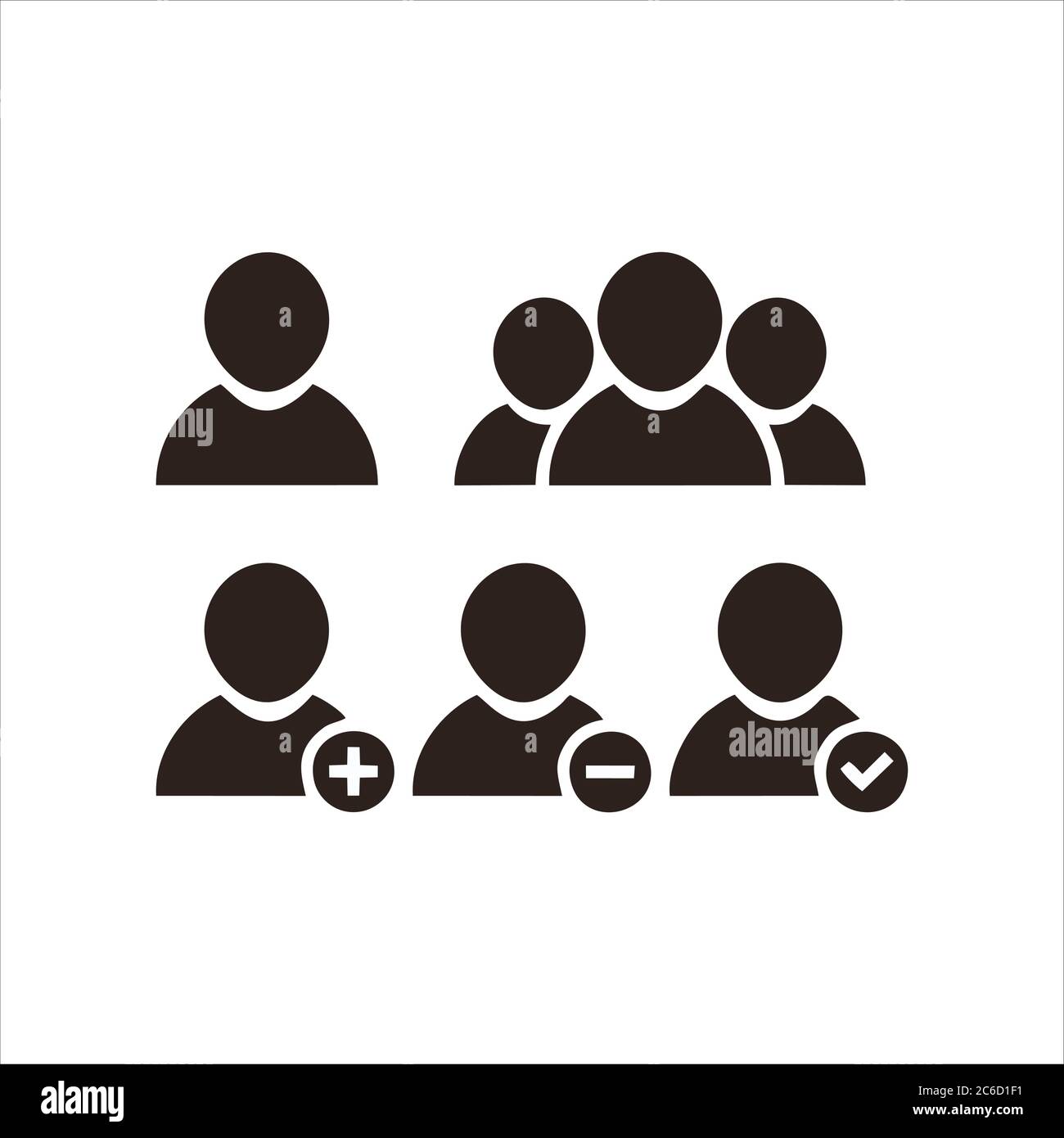 People network icon isolated on white background. People network icon ...