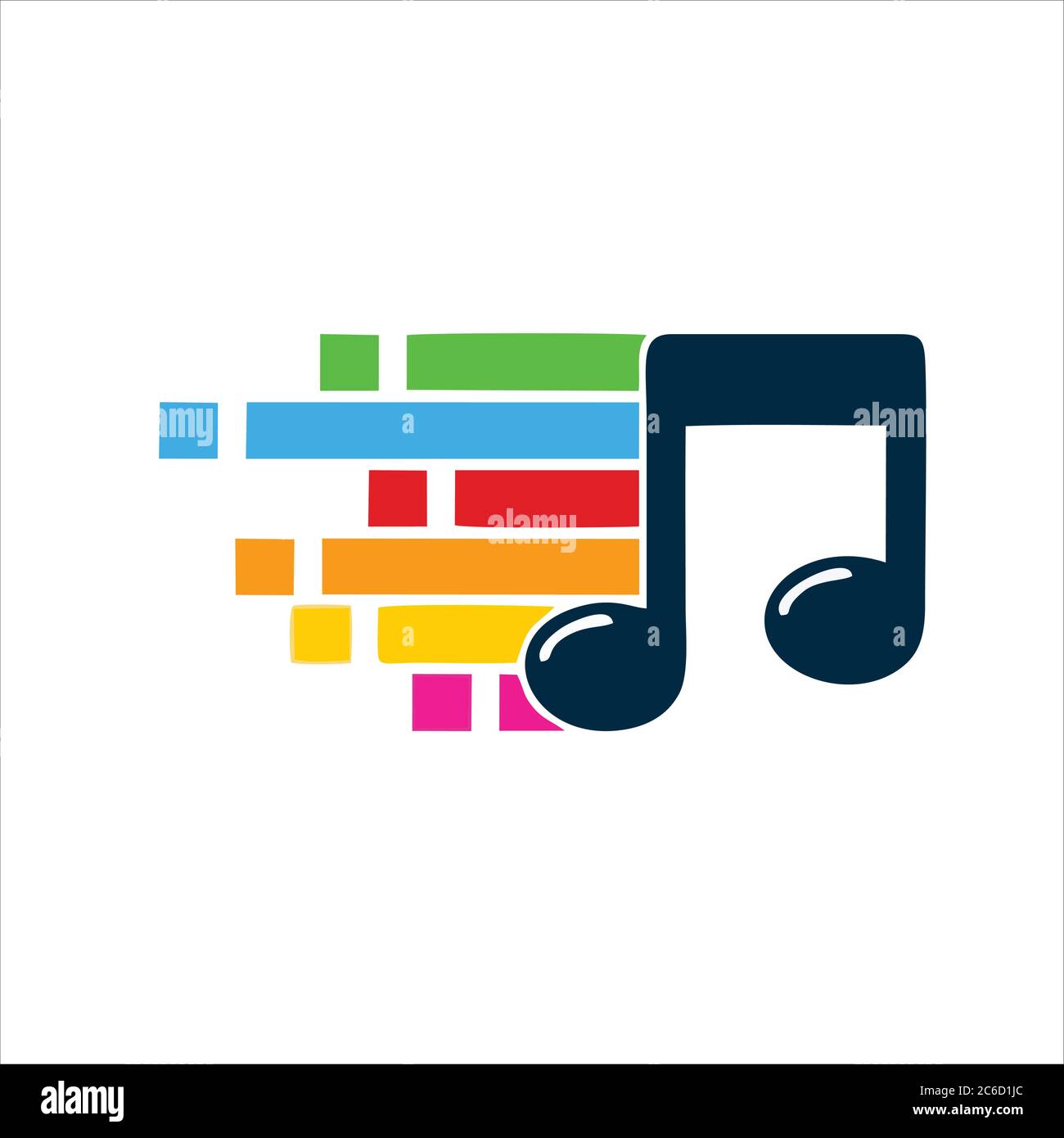 Music icon. Musical notes icon isolated on white background from music ...