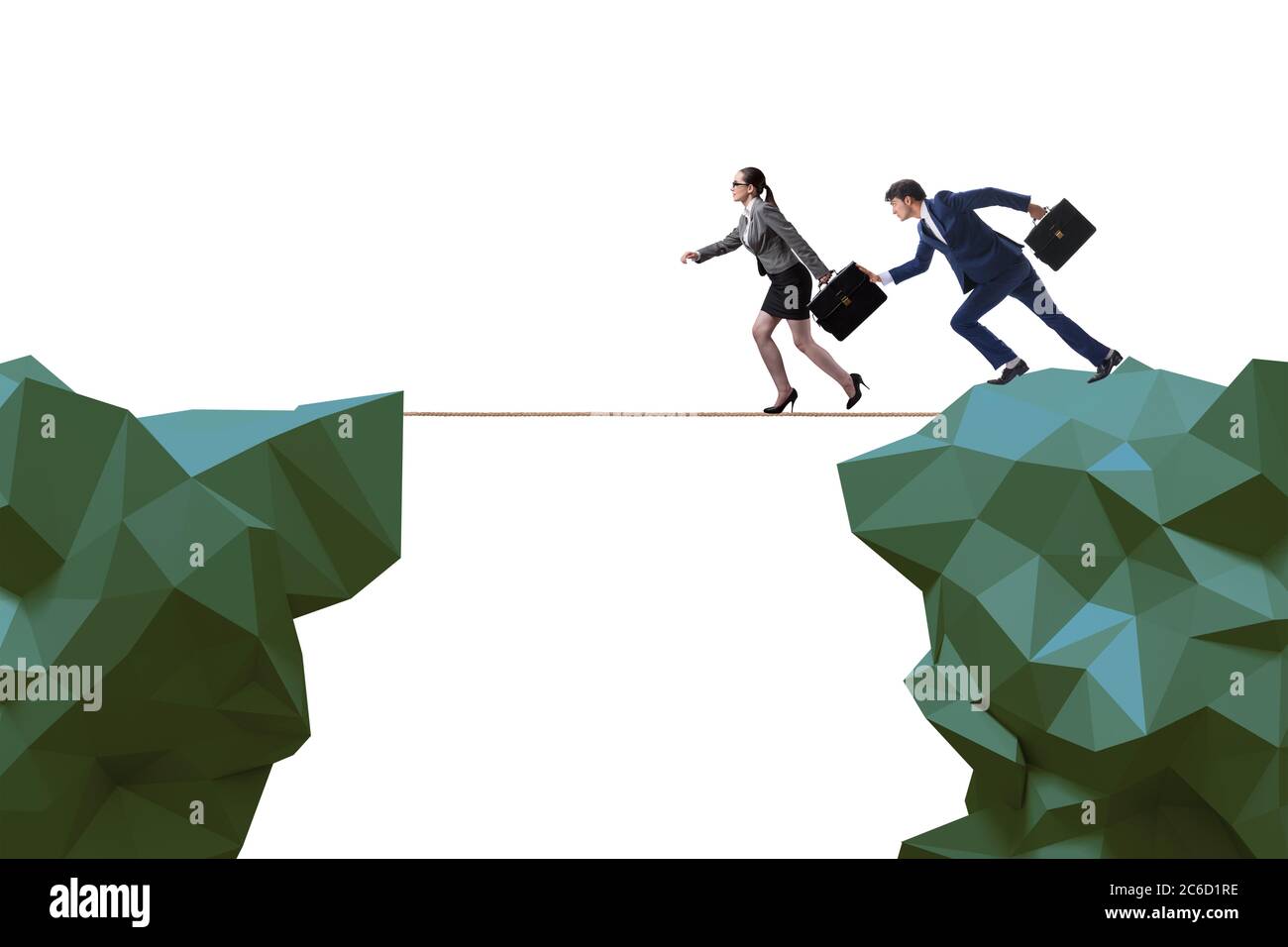 Concept of the unethical business competition Stock Photo - Alamy