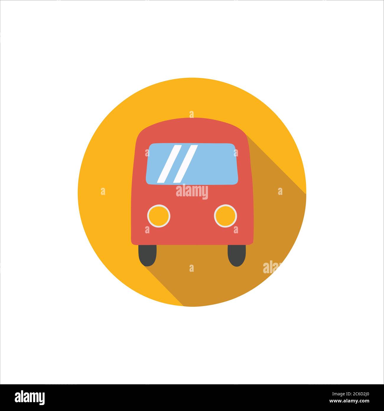 Bus front icon isolated on white background. Bus front icon in trendy ...