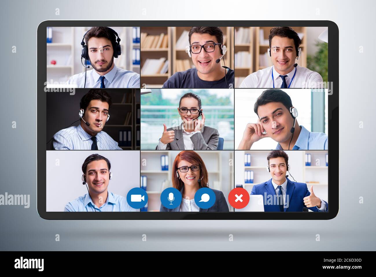 Videoconferencing telepresence hi-res stock photography and images - Alamy