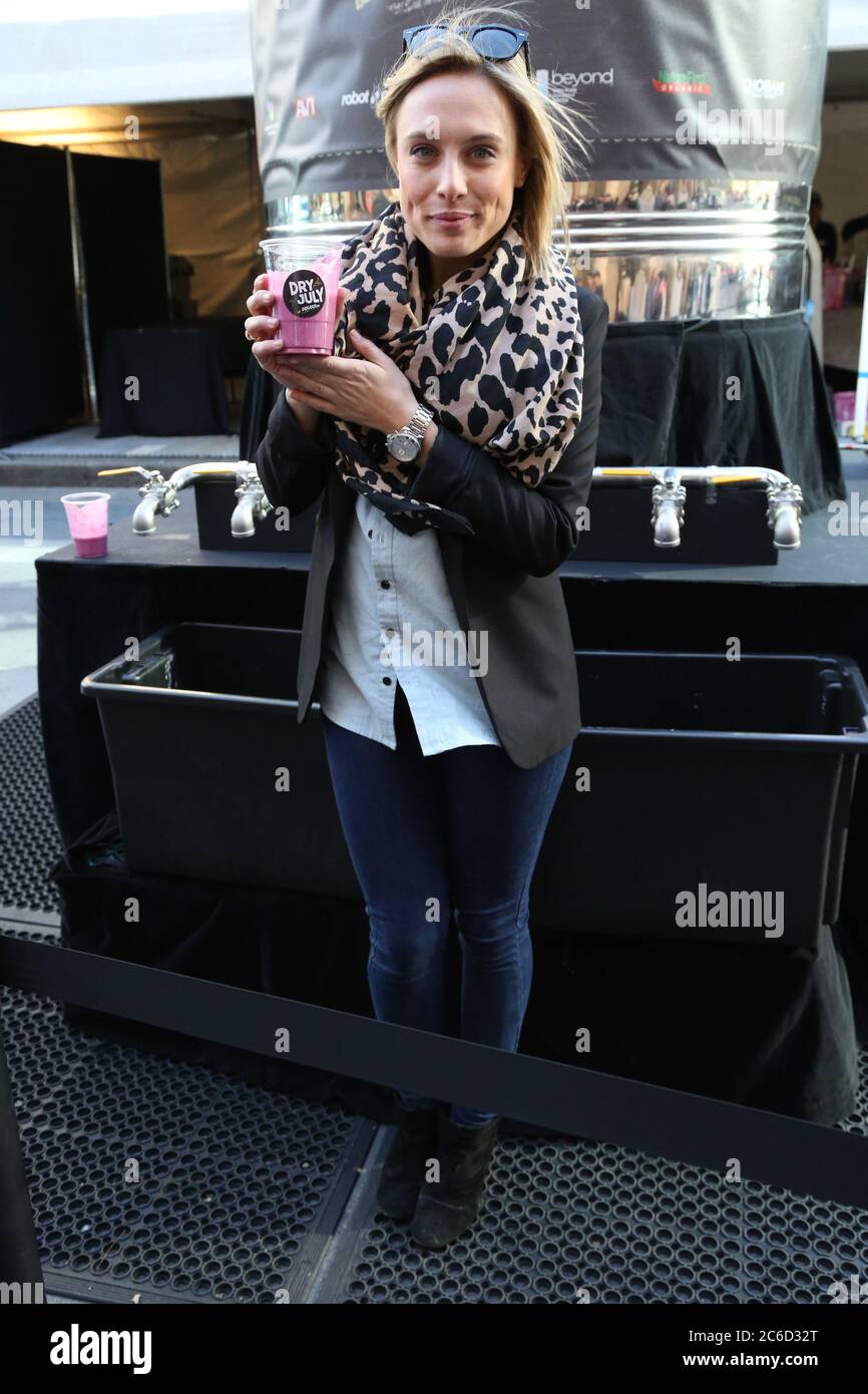 Dry July ambassador Casey Burgess (actress and singer - former Hi-5 ...