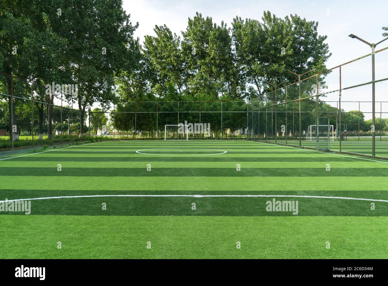The football field in a public park. Photo in Suzhou, China Stock Photo ...