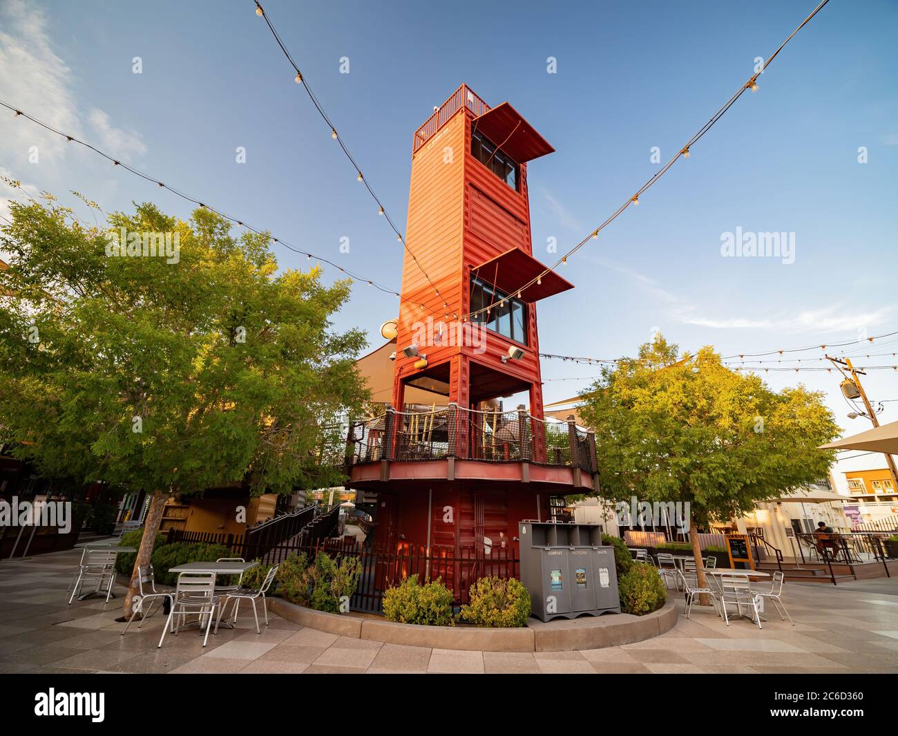 Las Vegas, JUN 23, 2020 -Beautiful building of Downtown Container Park ...