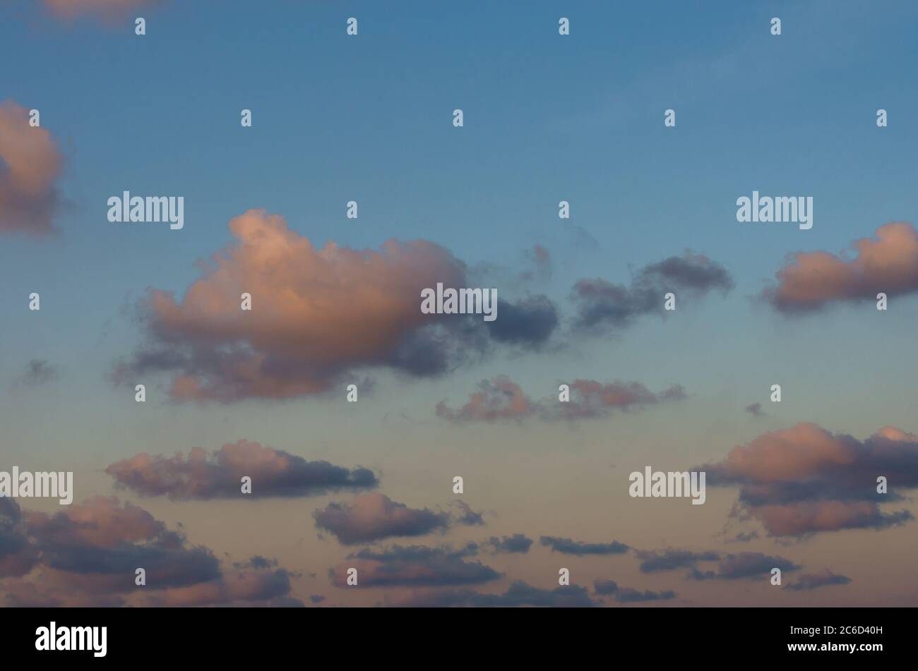 Cloudscape of Sunset Time on the Summer Season Stock Photo - Alamy