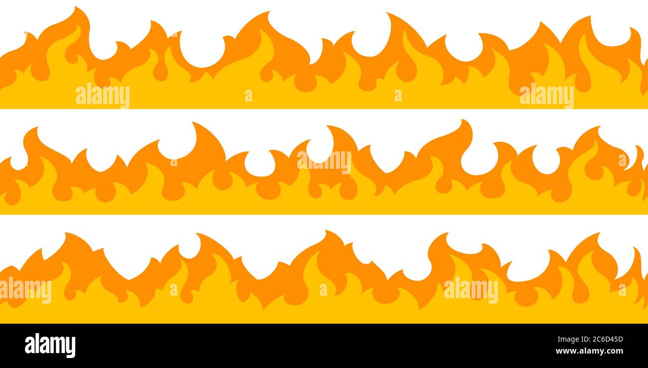Fire flame frame borders Stock Vector Image & Art - Alamy