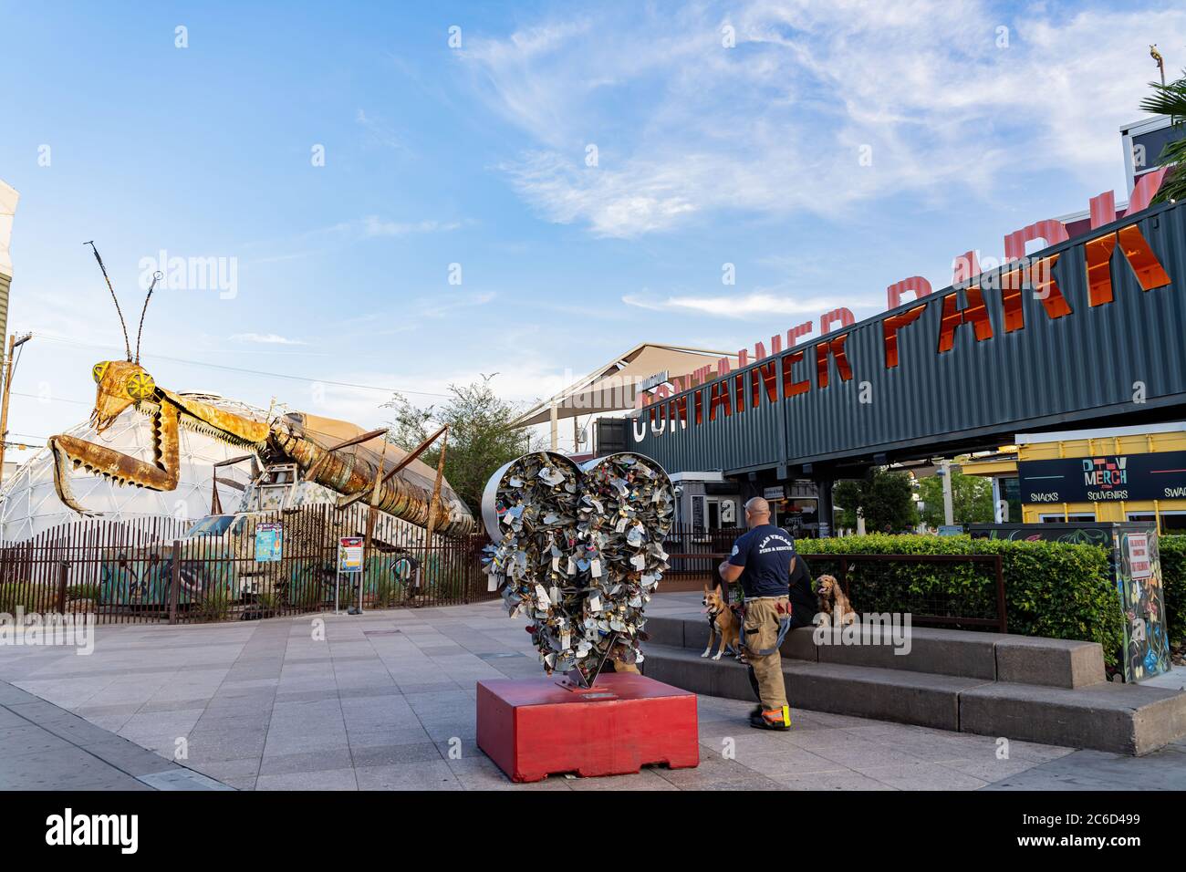 Downtown Las Vegas Container Park High Resolution Stock Photography and ...