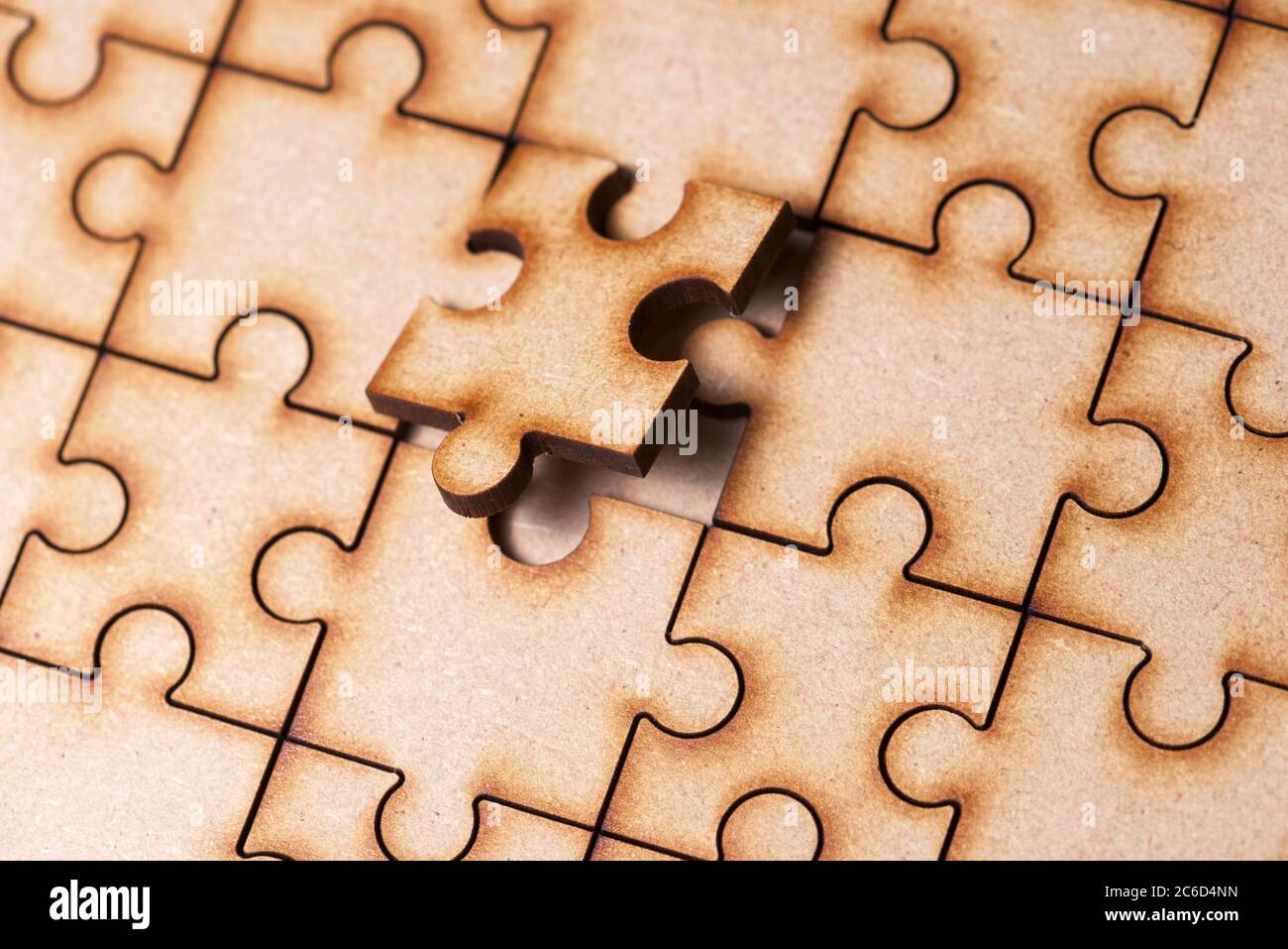 Solved wooden puzzle hi-res stock photography and images - Alamy