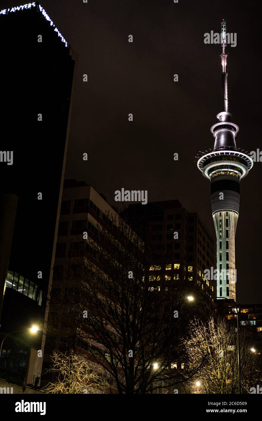 The Auckland Tower, New Zealand Stock Photo - Alamy