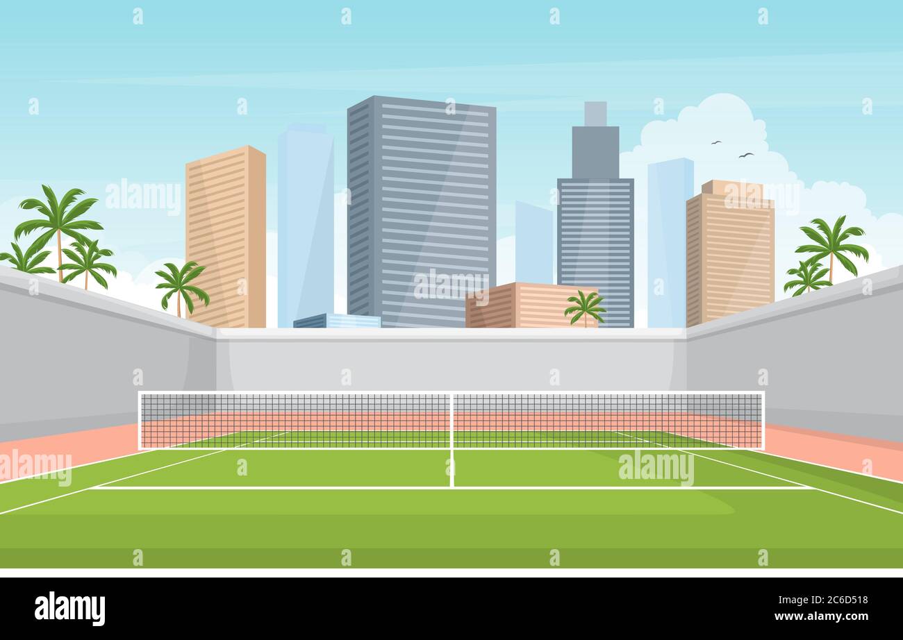 Tennis Net Cartoon