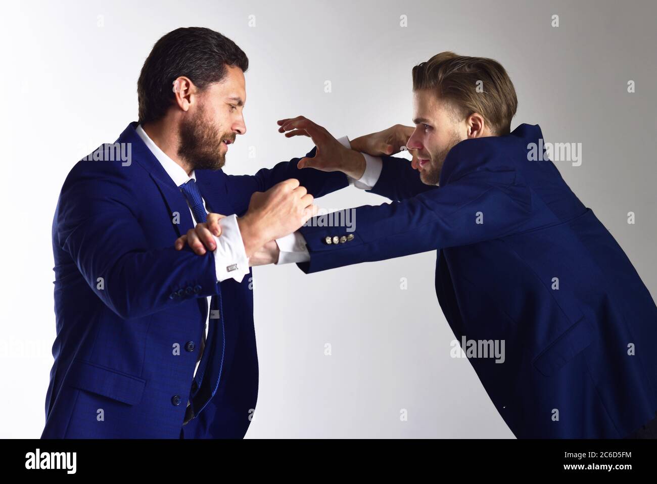 Hate, aggression concept. Conflict of interest, political fight ...