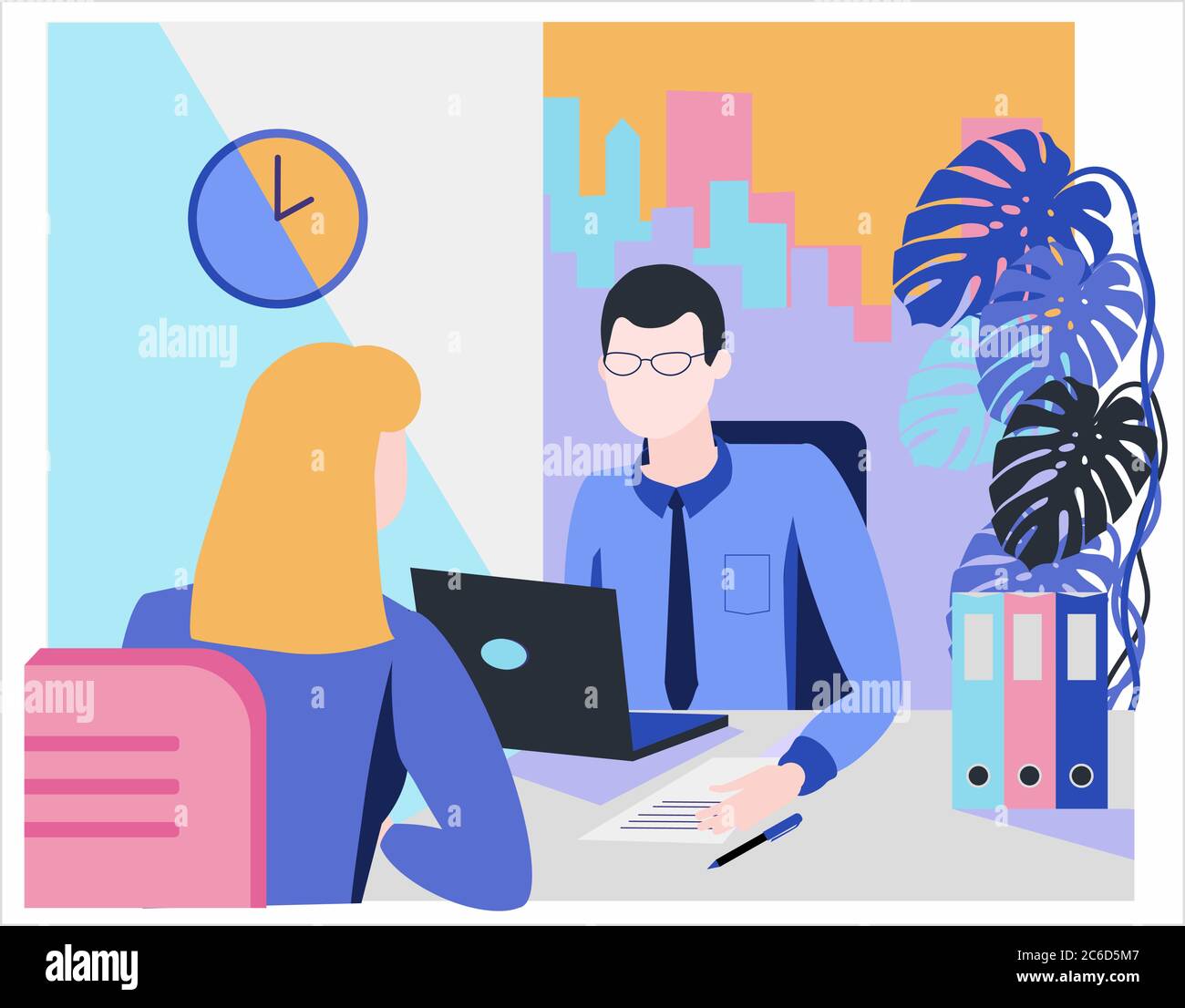 Employee employees worker workers job working manager Stock Vector ...