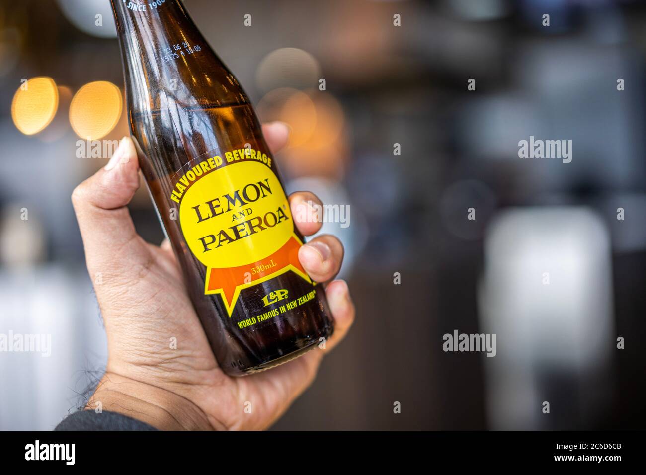 Lemon & Paeroa, also known as L&P, is a sweet soft drink manufactured ...