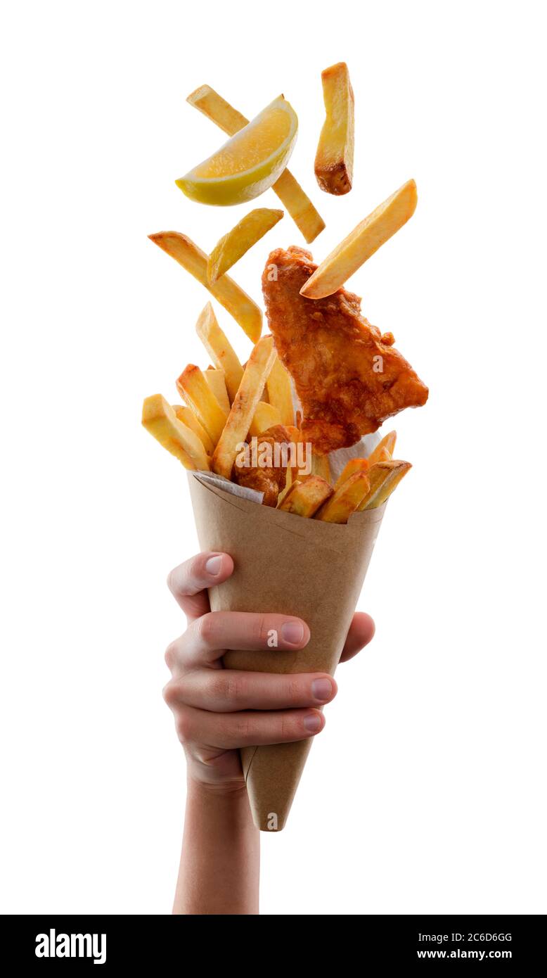 Tasty potato chips falling Cut Out Stock Images & Pictures - Alamy