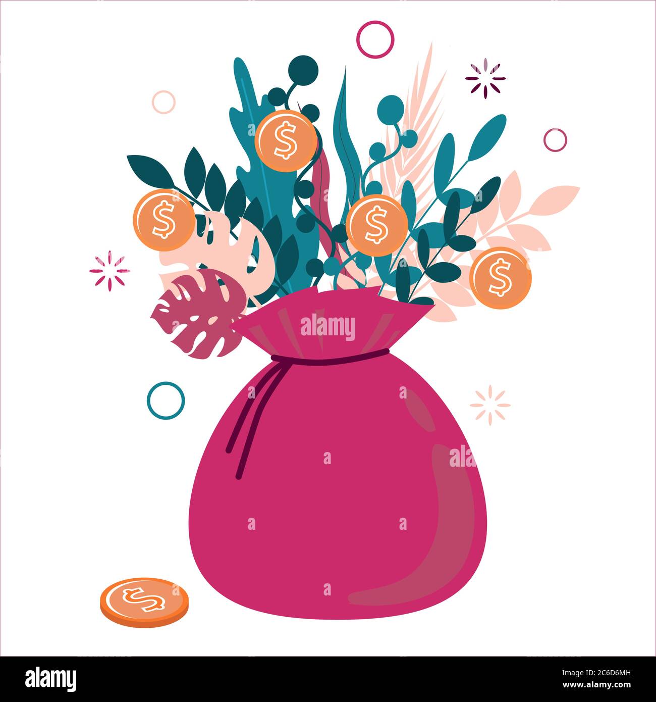 A floral bank Stock Vector Images - Alamy