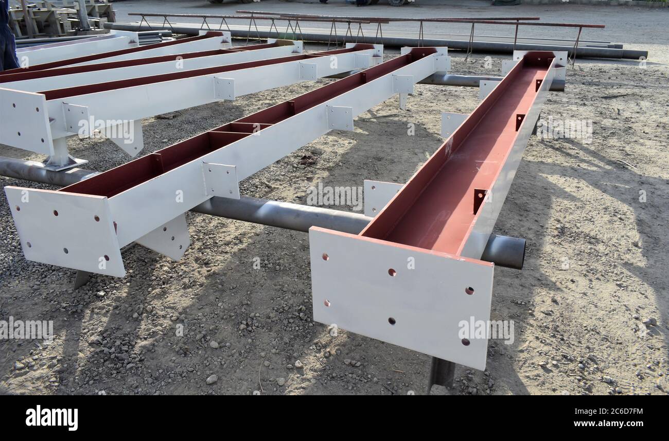 steel structural column and beams Stock Photo - Alamy