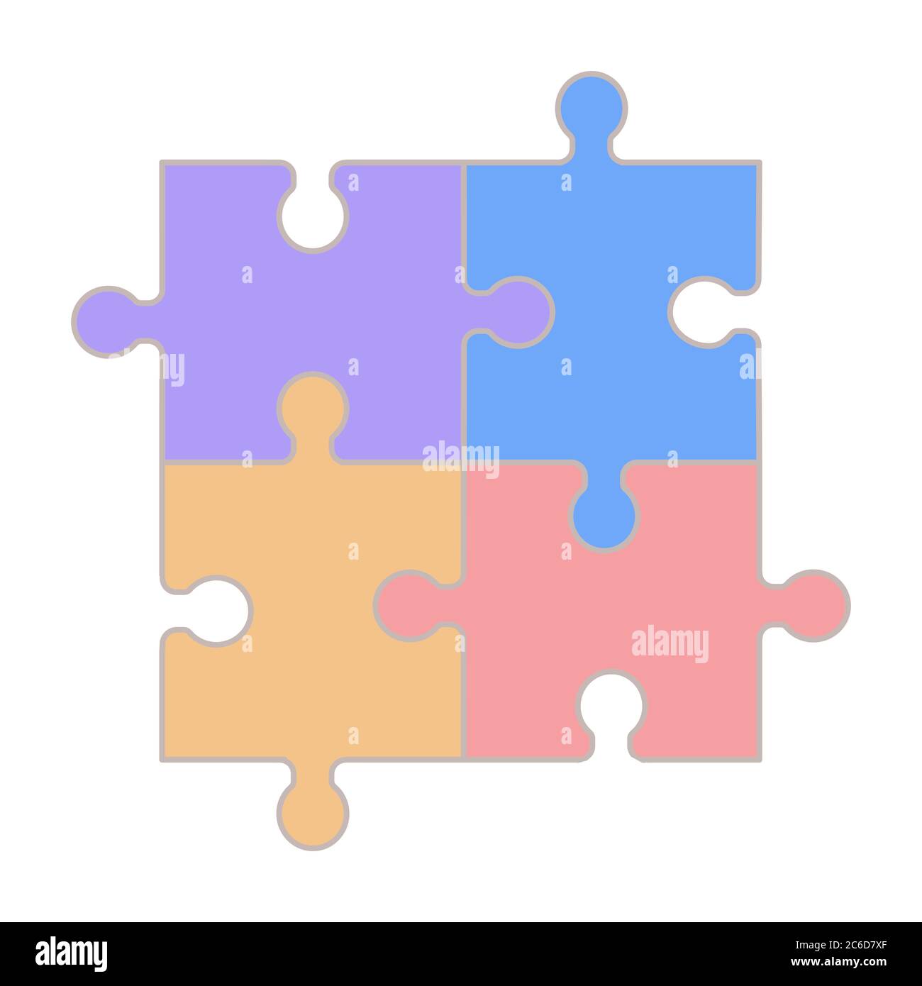 Four segments Stock Vector Images - Alamy