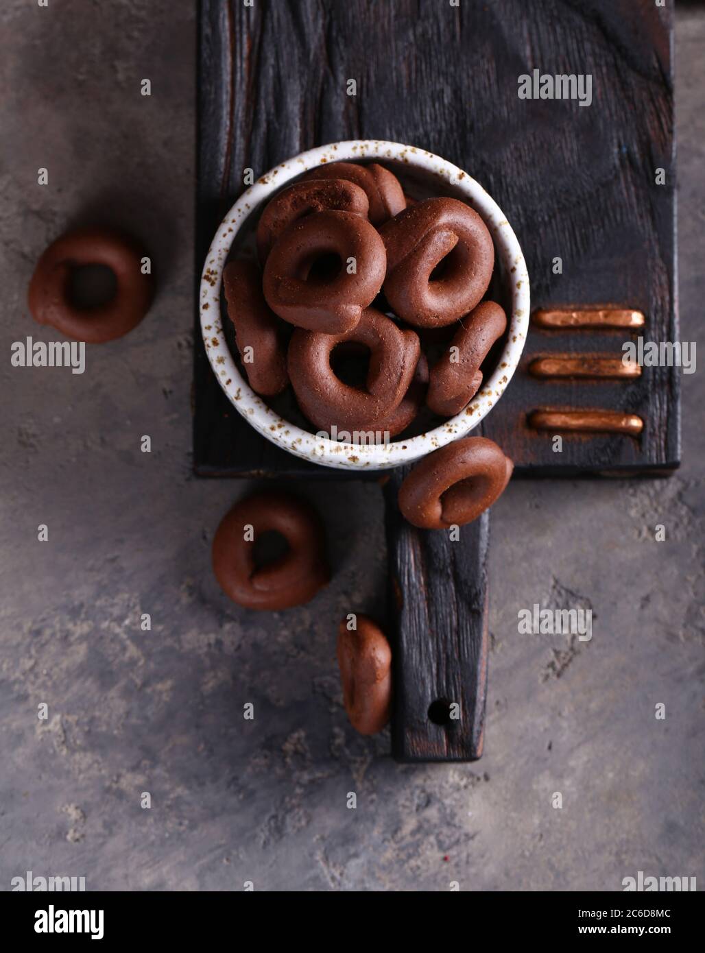 italian drying taralli cookies Stock Photo - Alamy