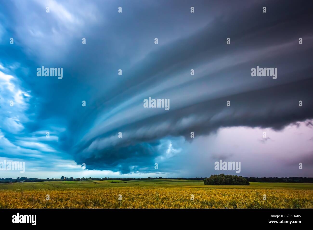 Shelf storm clouds with intense tropic rain Stock Photo - Alamy