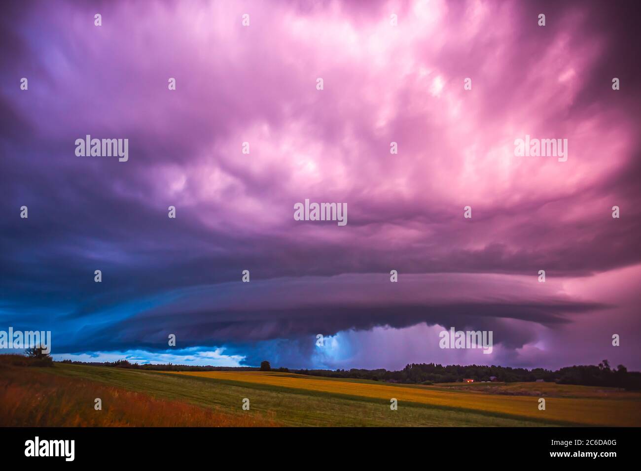 Supercell storm clouds with intense tropic rain Stock Photo - Alamy