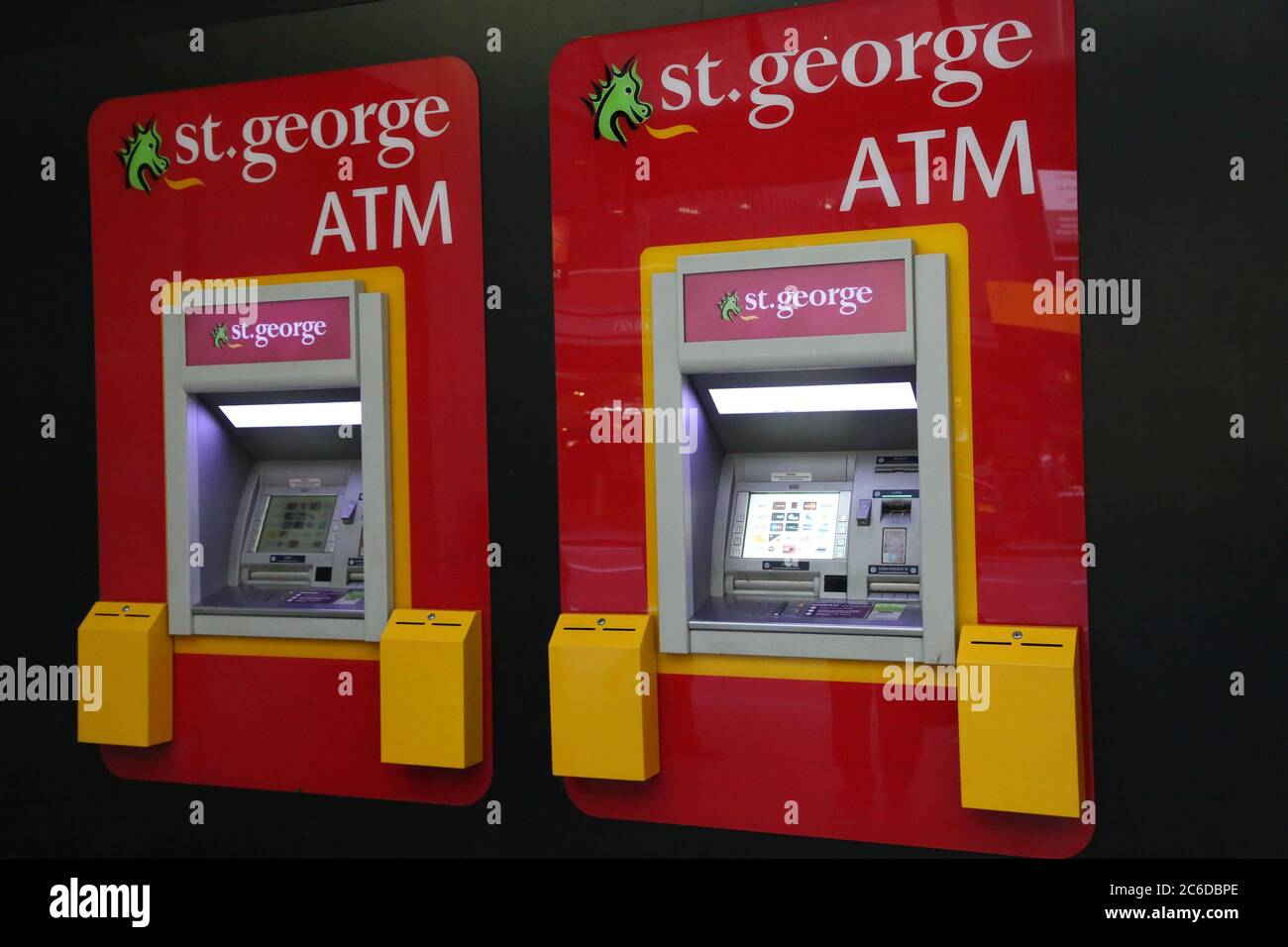A ‘normal’ St George bank ATM outside branch on George Street, which ...