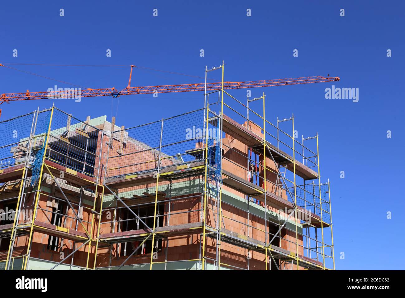 Building site with a detached house under construction Stock Photo - Alamy