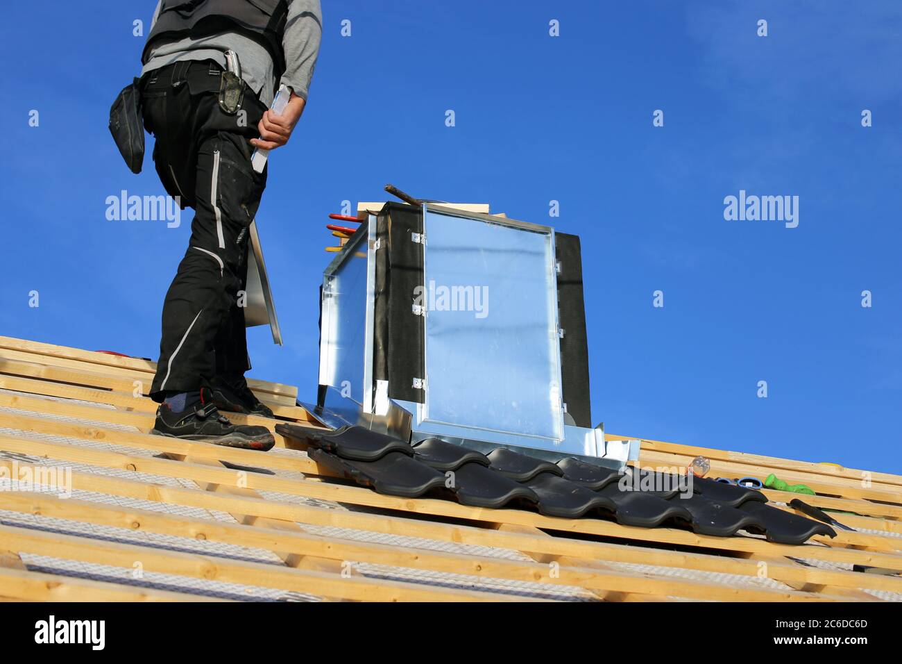 Pitched roof cladding hi-res stock photography and images - Alamy