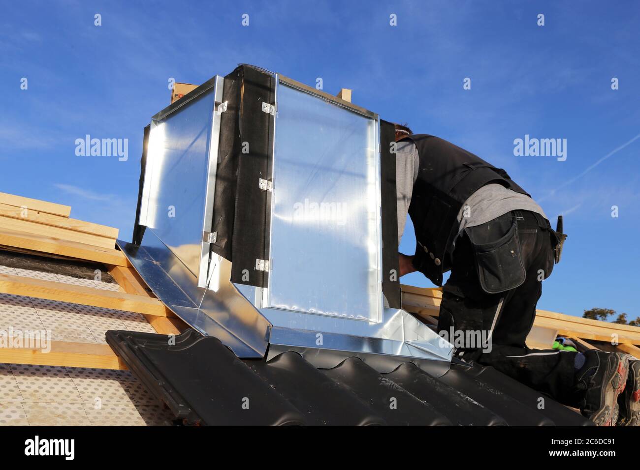 Pitched roof cladding hi-res stock photography and images - Alamy