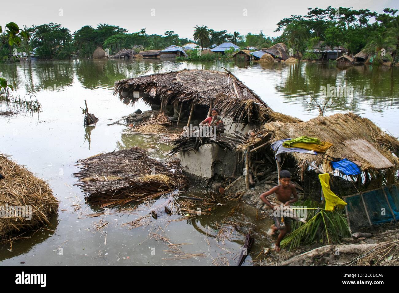 Cyclone Aila affected village at Khulna, Bangladesh Stock Photo - Alamy
