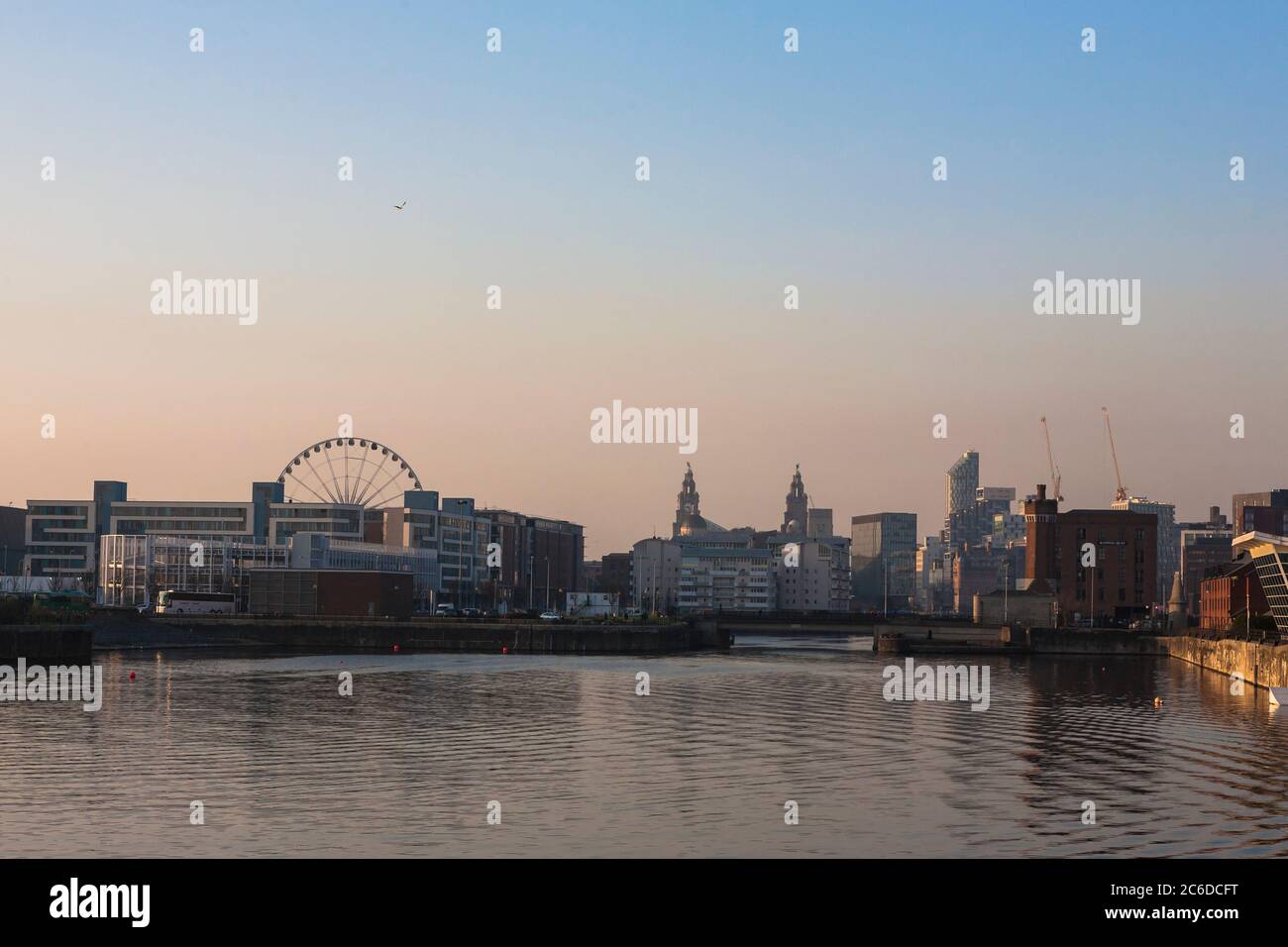 Queens Dock, Liverpool, Merseyside, England, UK, now the home of ...