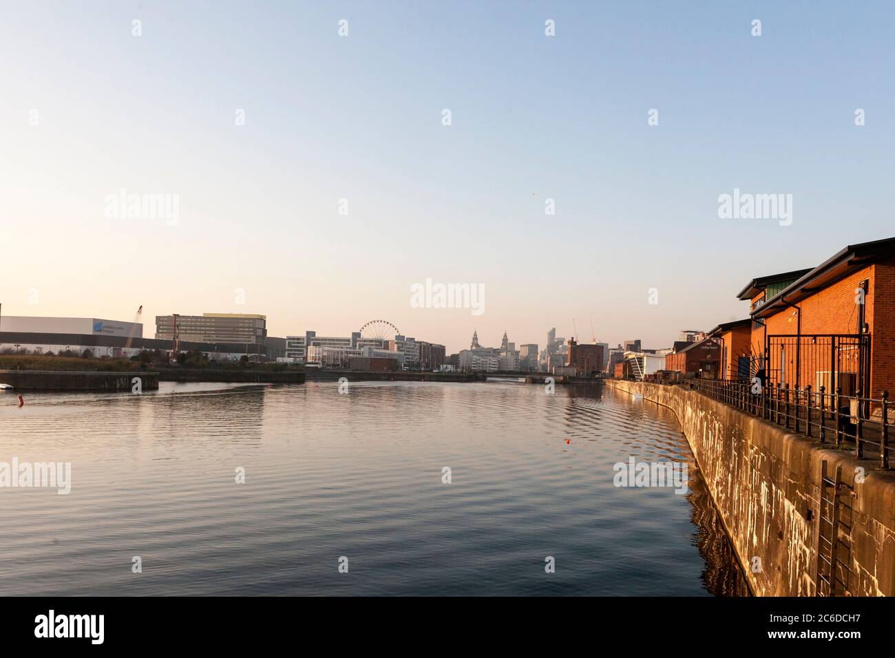 Queens Dock, Liverpool, Merseyside, England, UK, now the home of ...