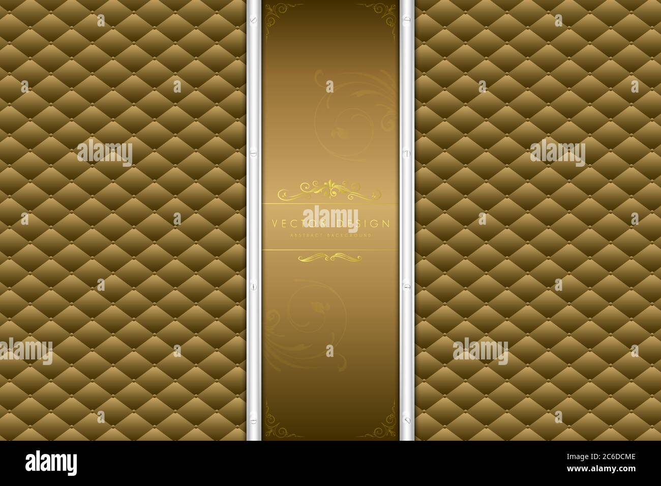 Metallic background. Elegant of gold metal with upholstery modern ...
