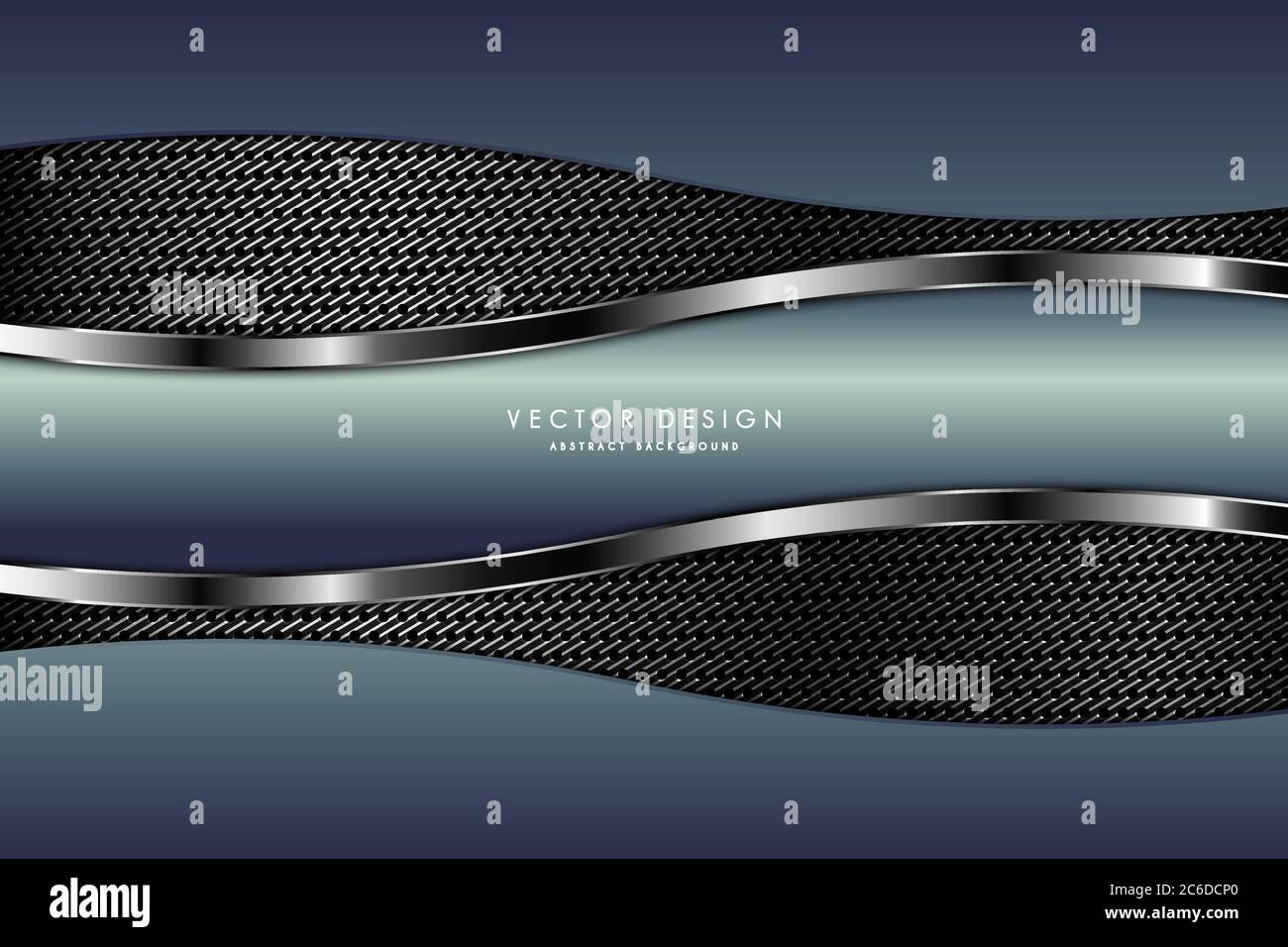 Metallic of blue and silver with dark space modern design Stock Vector ...