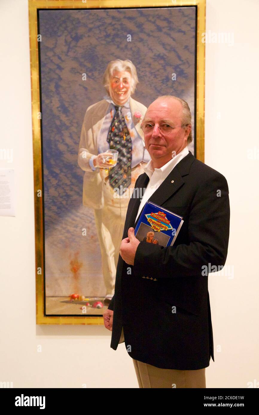 Artist Tim Storrier pictured with his 2014 Packing Room Prize winning ...