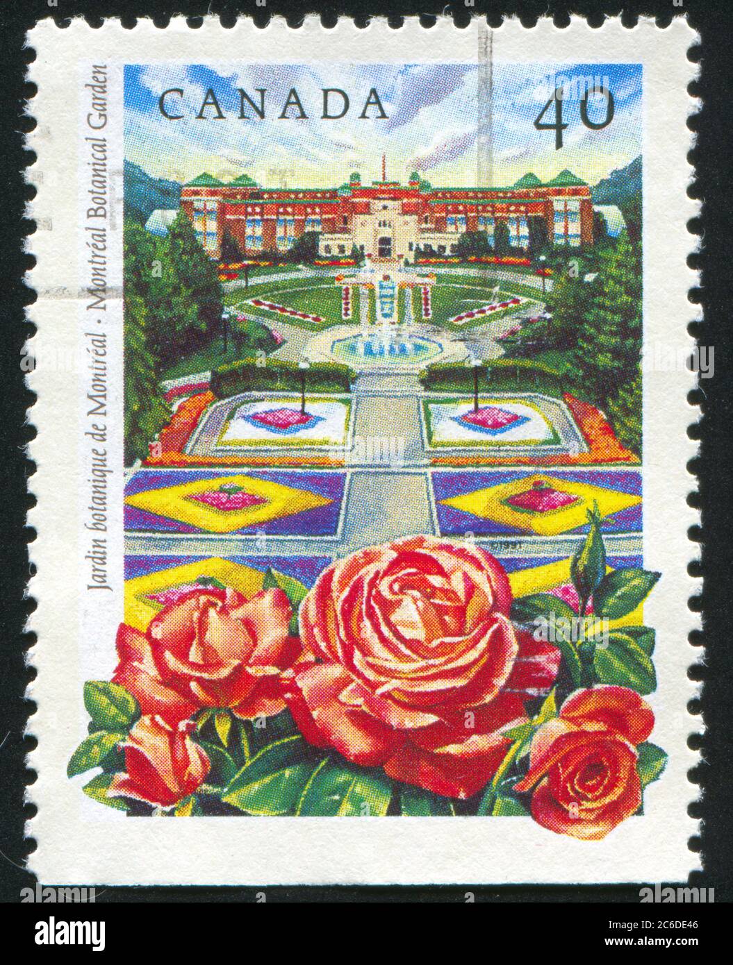 CANADA - CIRCA 1991: stamp printed by Canada, shows Public Garden and ...