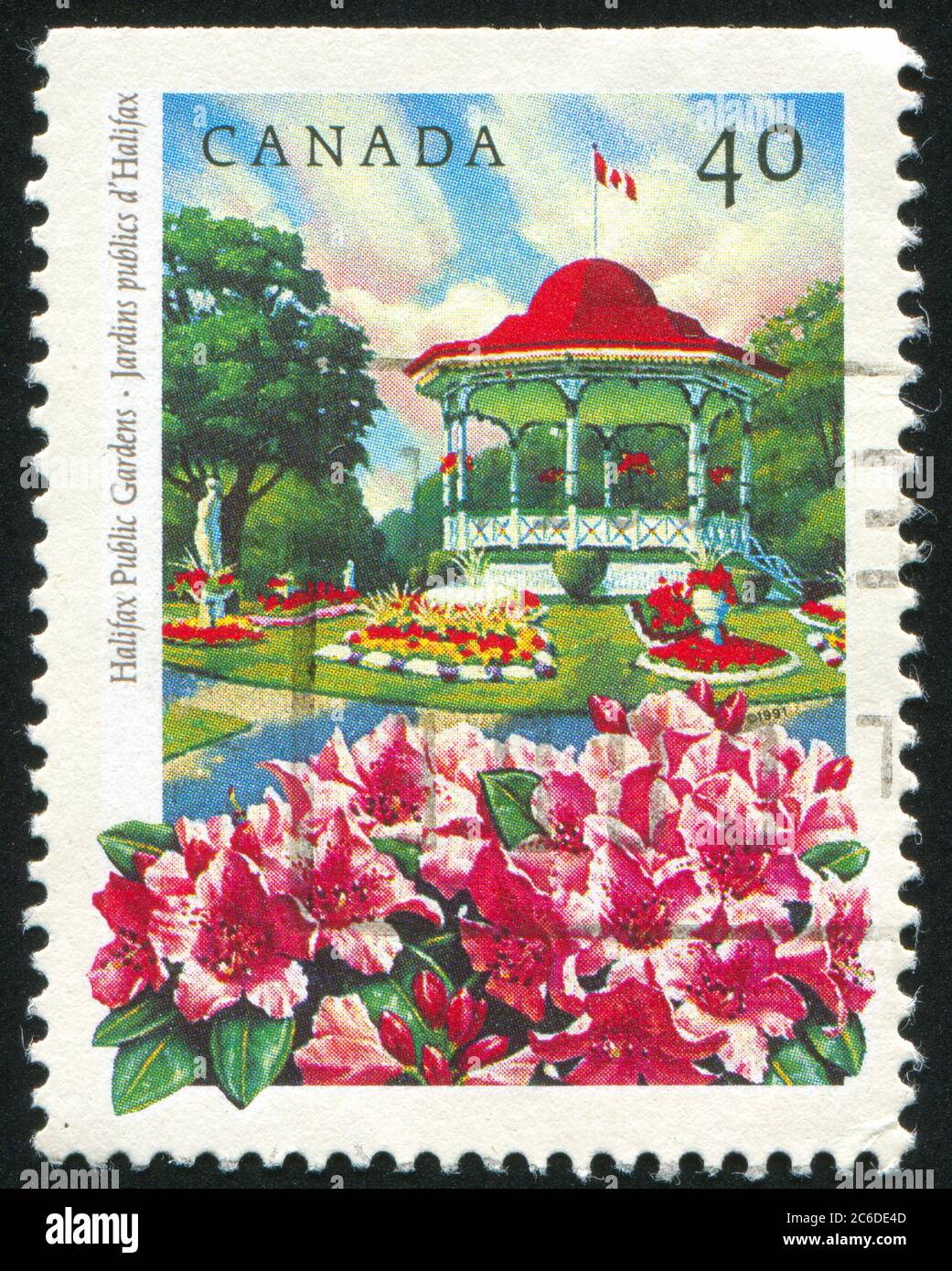CANADA - CIRCA 1991: stamp printed by Canada, shows Public Garden and ...